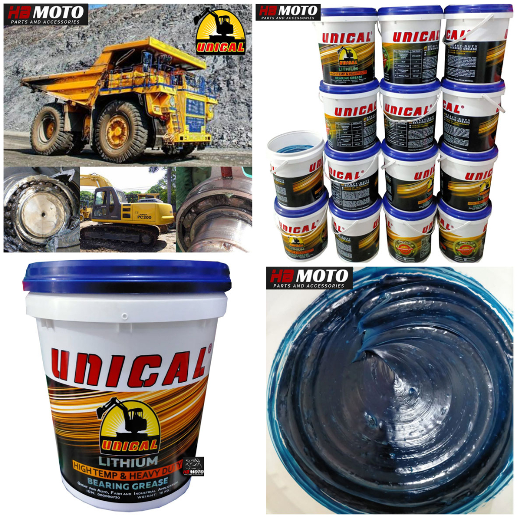 Jual 1 PAIL 15KG Minyak Gemuk UNICAL LITHIUM - High Temp & Heavy Duty-Bearing GREASE (Biru ...