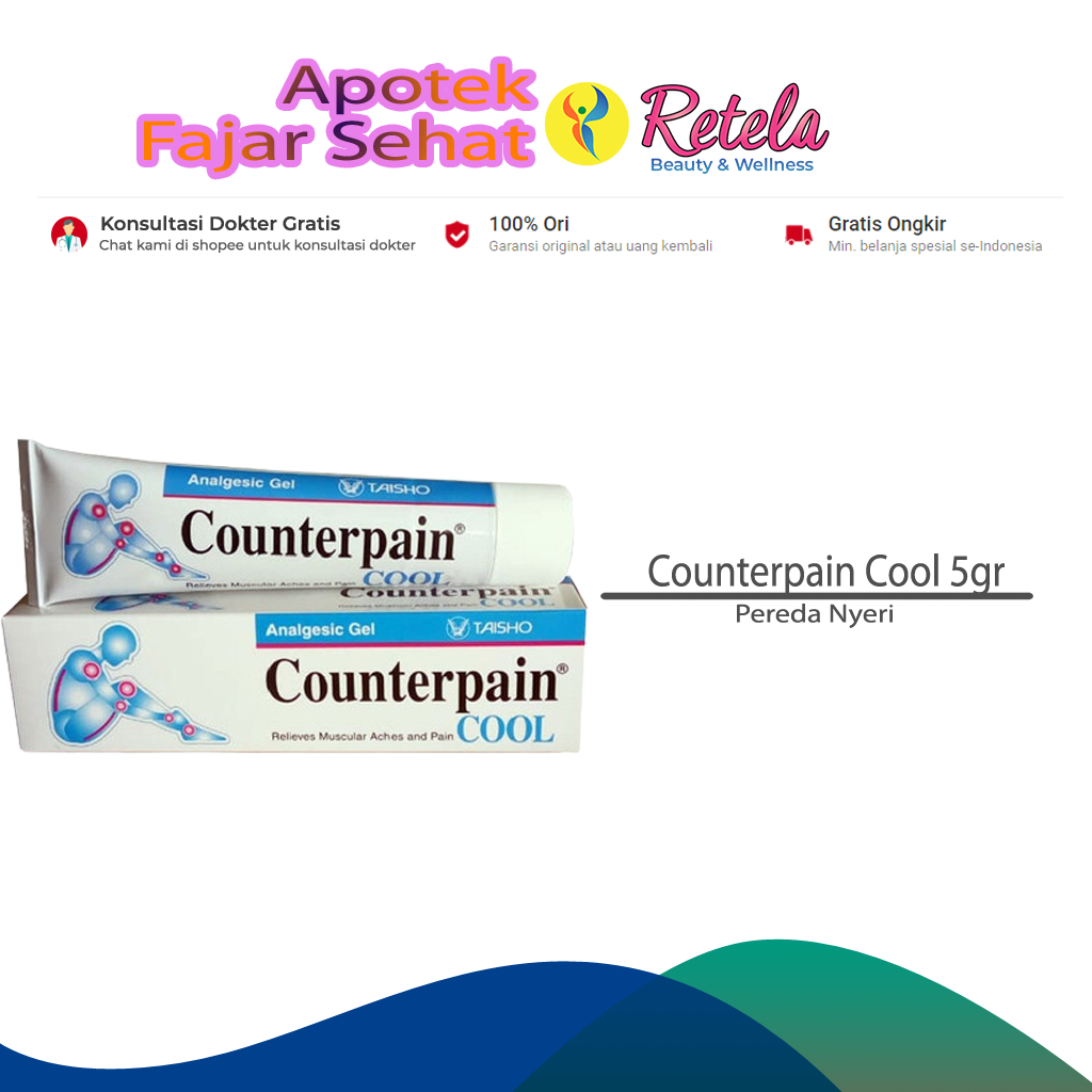 Jual Counterpain Cool Gel 5 gr | Shopee Indonesia