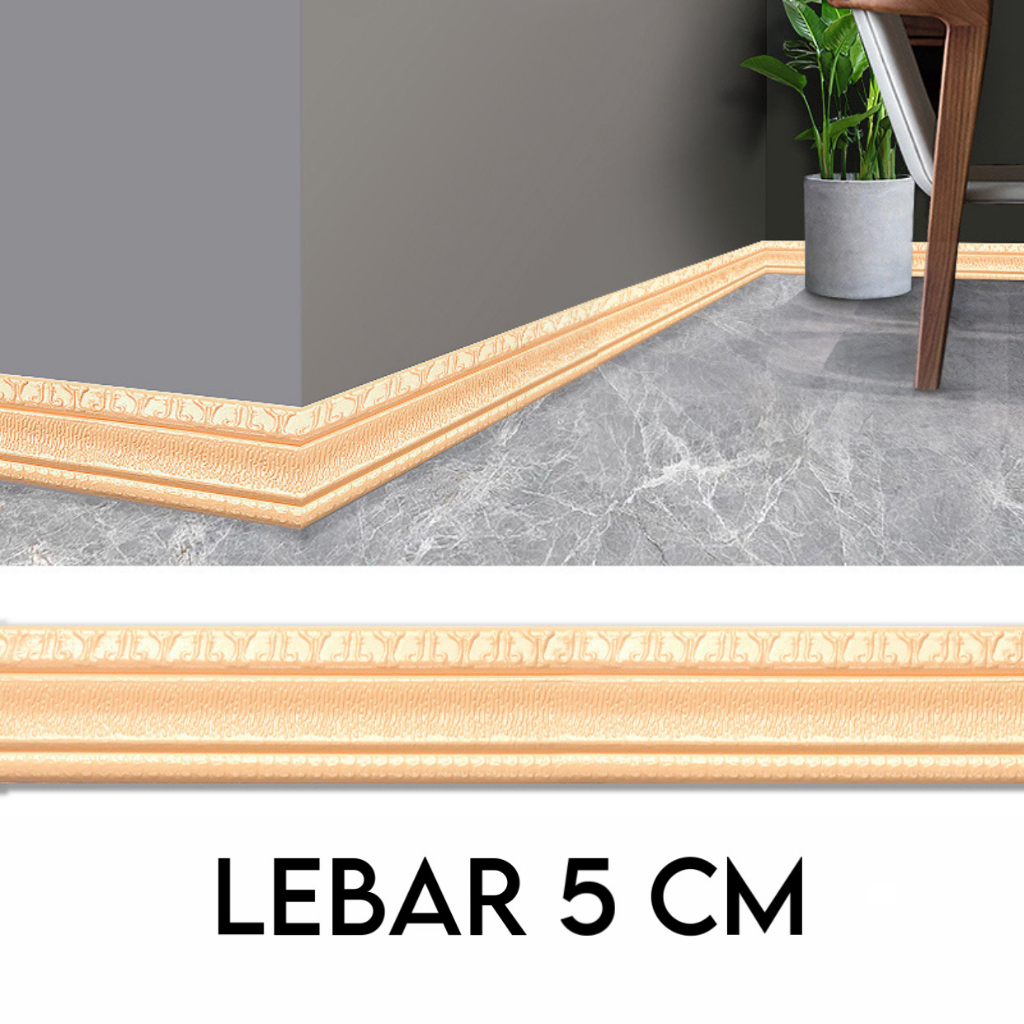 Jual [ NEW ] Wall Border List Foam 3D 8mm Wallpaper Tebal List Dinding ...