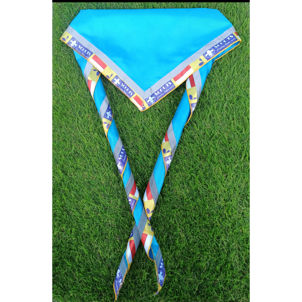 Jual SCRAFT PRAMUKA BIRU MUDA LIS SABLON KUNING | Shopee Indonesia