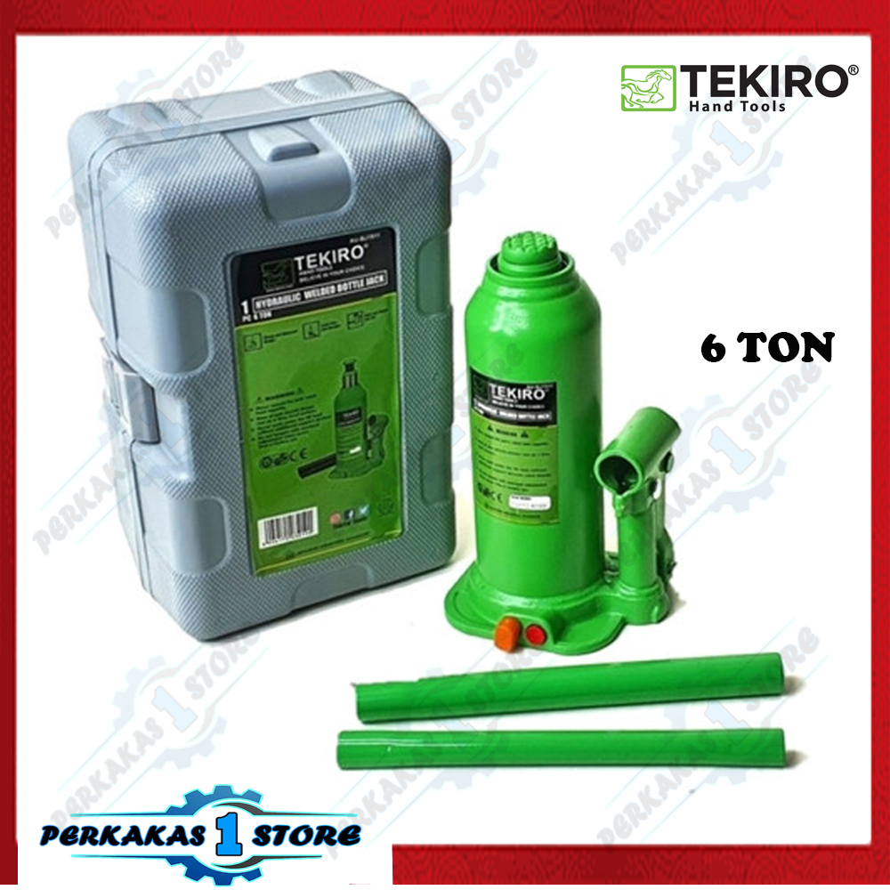 Jual [ 3 Pilihan ] Tekiro Hydraulic Jack Dongkrak Botol 6 Ton 6T Sedia ...