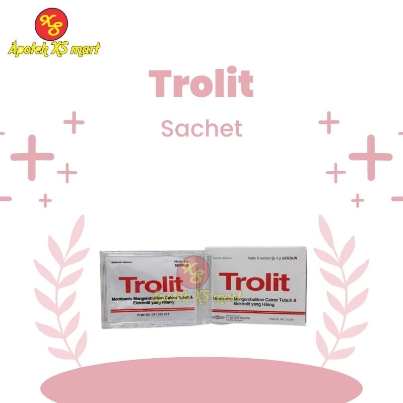 Jual TROLIT (SACHET) - SERBUK ELEKTROLIT MENGEMBALIKAN CAIRAN TUBUH ...