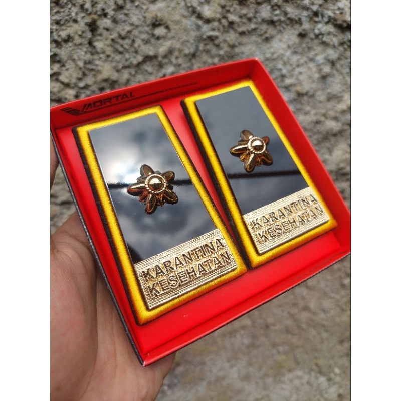Jual PANGKAT KARANTINA KESEHATAN KKP 3D Lis Merah - Lis Kuning | Shopee ...