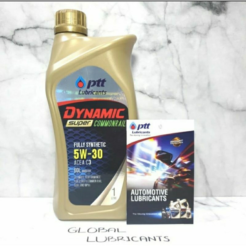 Jual PTT Dynamic SUPER Commonrail 5W-30 5W 30 1 Liter (Oli Diesel Fully Synthetic) | Shopee ...