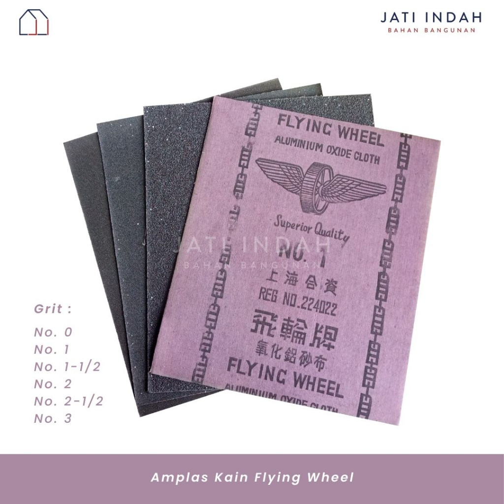 Jual Amplas Kain Flying Wheel Lembaran Grit Lengkap | Shopee Indonesia
