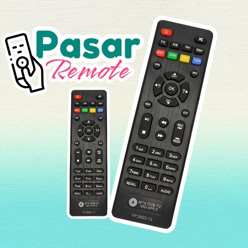 Jual Remote Set Top Box MATRIX - APPLE DVB T2 | Shopee Indonesia