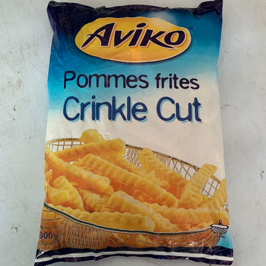Jual Aviko Pommes Frites Crinkle Cut/Kentang Crinkle Cut 1kg | Shopee ...