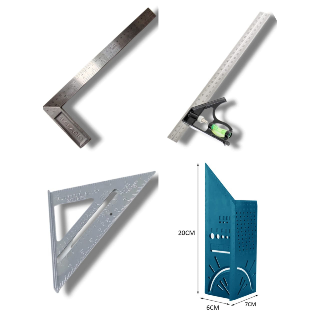 Jual Penggaris Siku L Waterpass Kombinasi Square Ruler Sudut Presisi ...