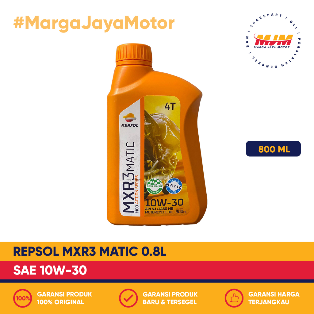 Jual Repsol MXR3 Matic 10W-30 0.8L | Shopee Indonesia