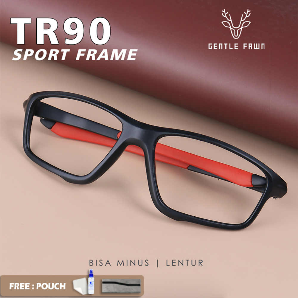 Jual Gentle Fawn Frame Kacamata Sport Frame Simple Keren Bisa Minus Pria Wanita Keren Trendy ...