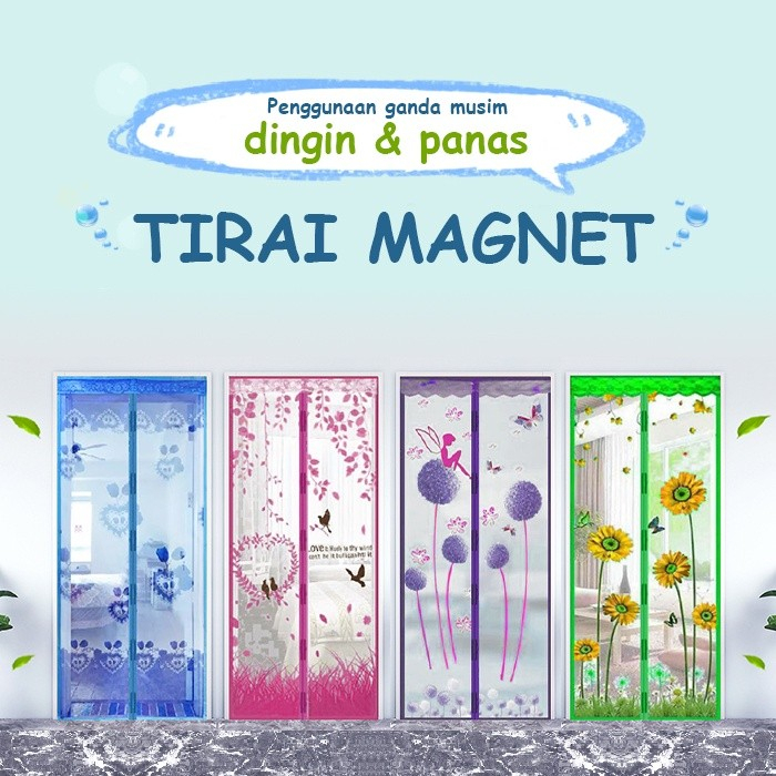 Jual Tirai Magnet Pintu Anti Nyamuk Serangga | Shopee Indonesia