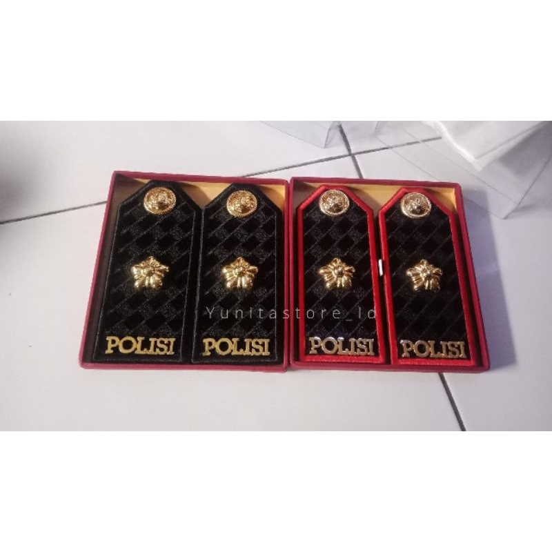 Jual Pangkat Kompol Pdu List Merah dan Hitam Premium | Shopee Indonesia