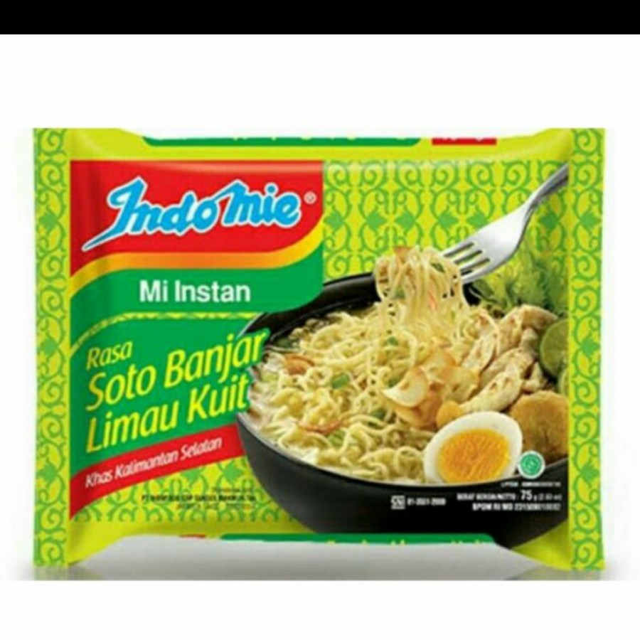 Jual indomie kuah mie instan rasa soto banjar limau kuit indofood ...