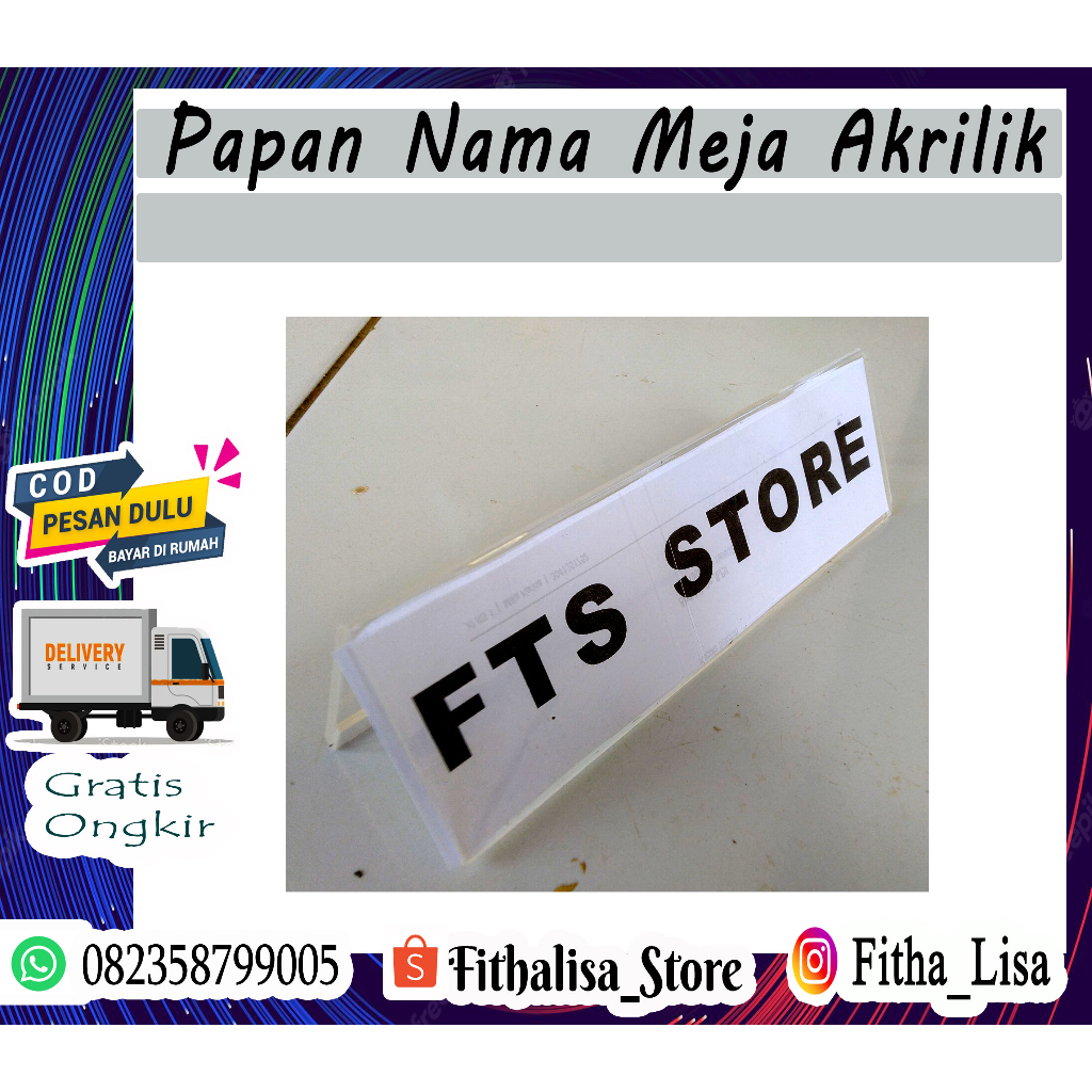 Jual AKRILIK NAMA / NAMA PANITIA / PAPAN NAMA MEJA AKRILIK - Tipe ...