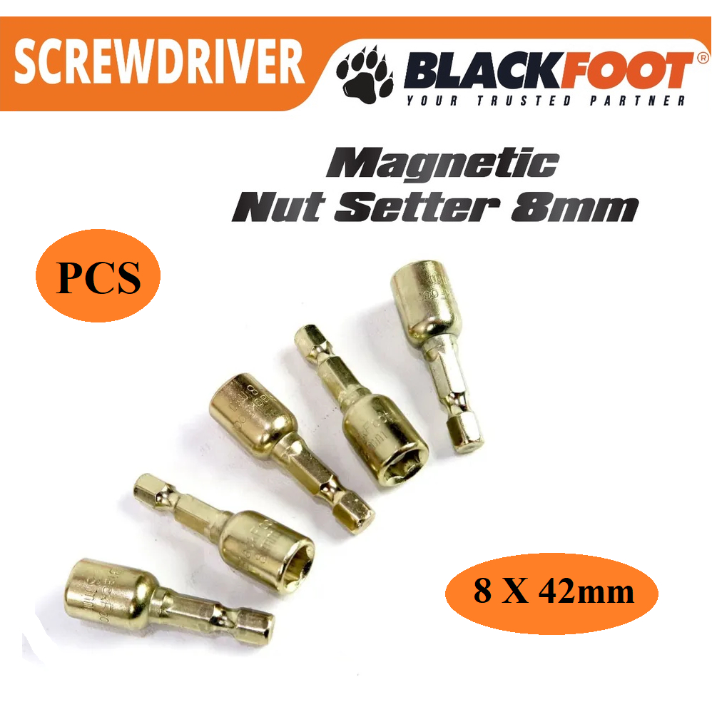 Jual BLACKFOOT Magnetic Nut Setter 8 x 42 mm - Mata Bor Roofing Baja ...