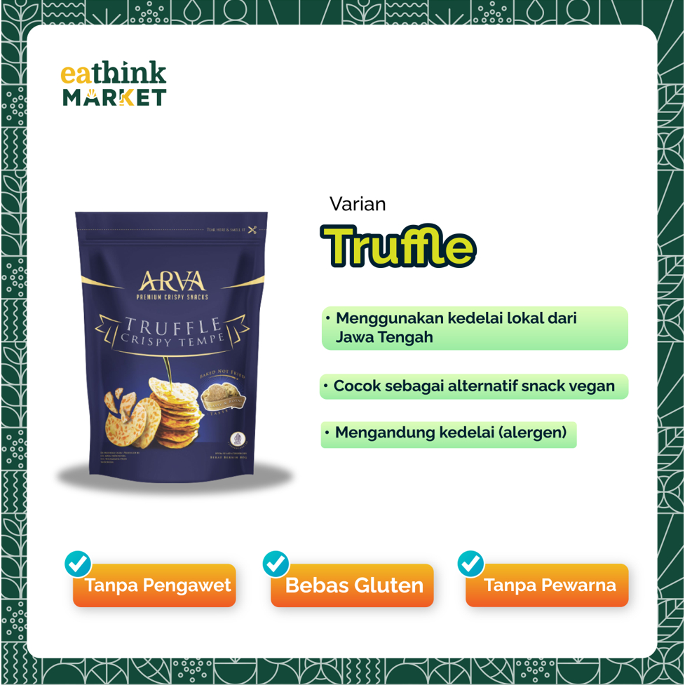 Jual Keripik Tempe Chips Krispi Bebas Gluten Tanpa Pengawet - Arva 80 ...