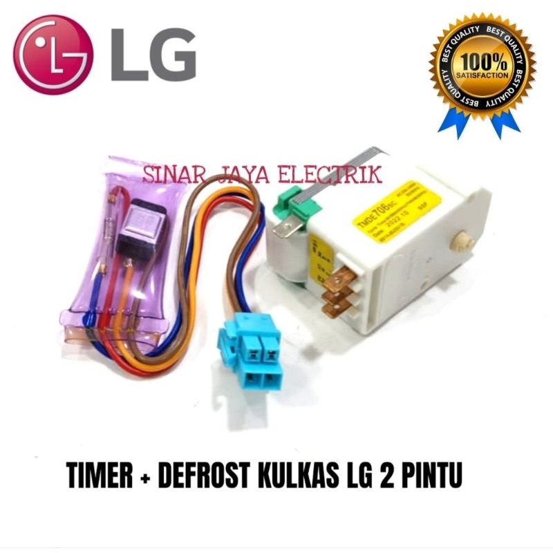 Jual TIMER DAN DEFROST BIMETAL KULKAS LG 2 PINTU 1 SET | Shopee Indonesia