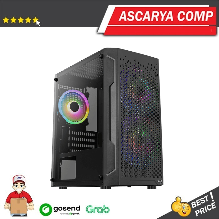 Jual AEROCOOL TRINITY MINI V2 BLACK - mATX TEMPERED GLASS CASE | Shopee ...