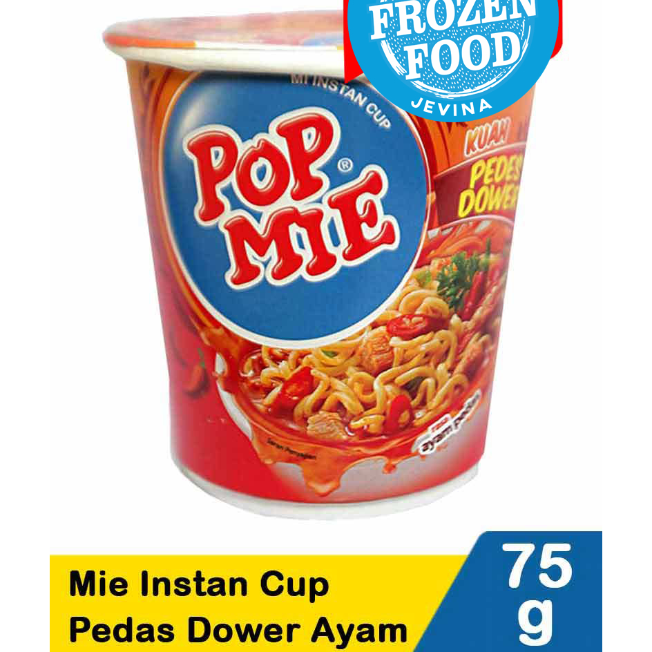 Jual Pop Mie Mi Instan 12 Varian Rasa | Pedes Dower | Mi Goreng Jumbo ...