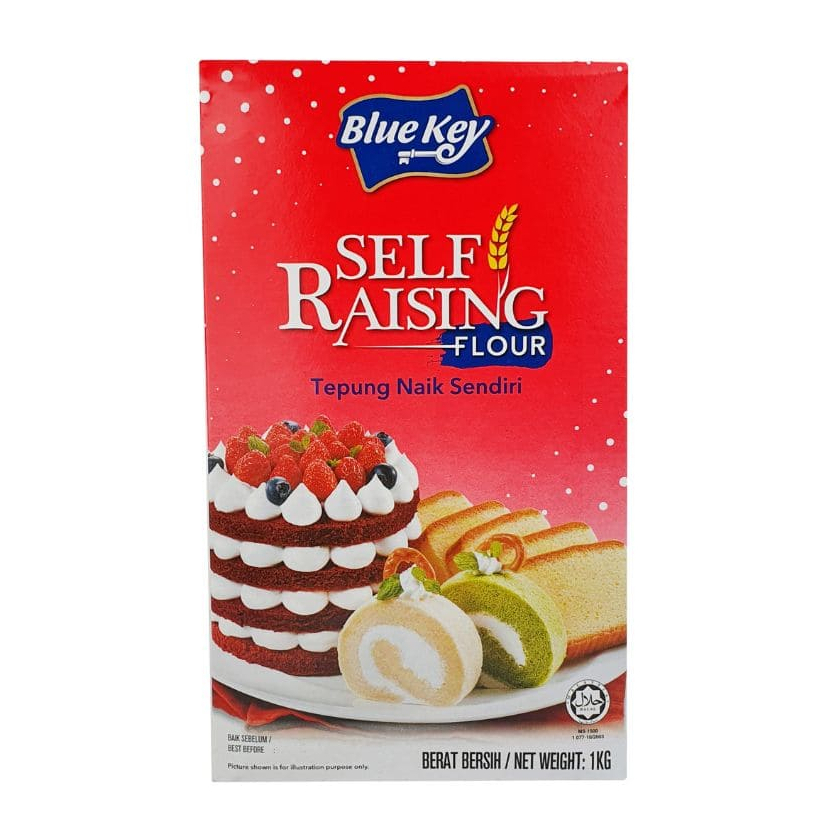 Jual Blue Key Self Raising Flour Tepung Naik Sendiri 1kg Tepung Pengembang Tepung Cake Kue Bolu ...