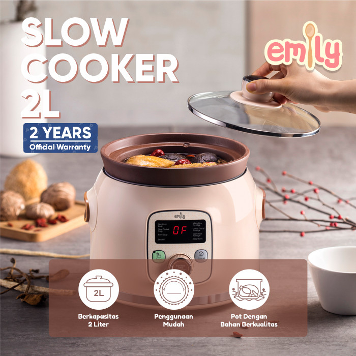 Jual Emily Slow Cooker Claypot 2L / Baby & Family Food Maker | Shopee ...