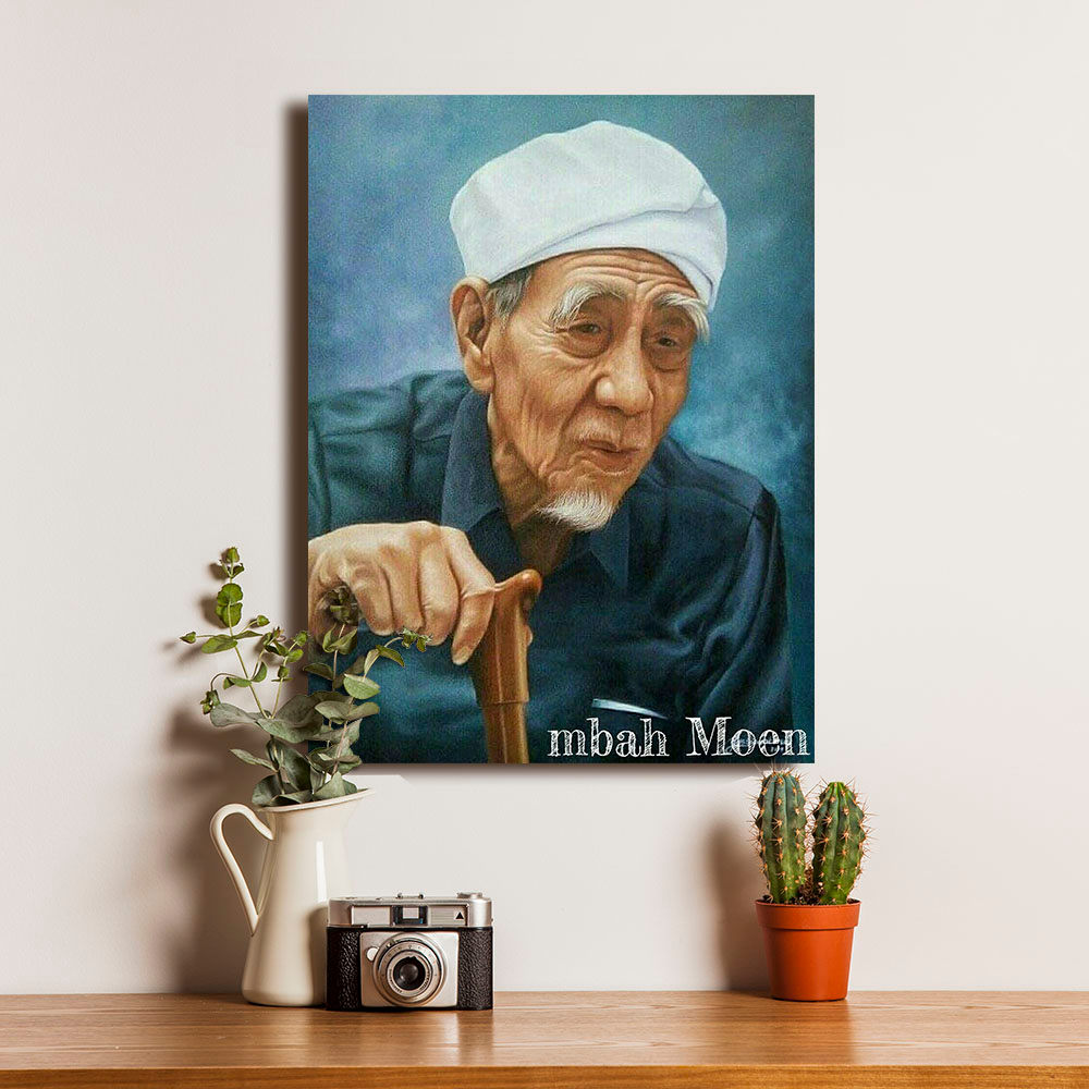 Jual Poster Ulama Islam Muslim Mbah Moen KH. Maimoen Zubair NU Nahdatul ...