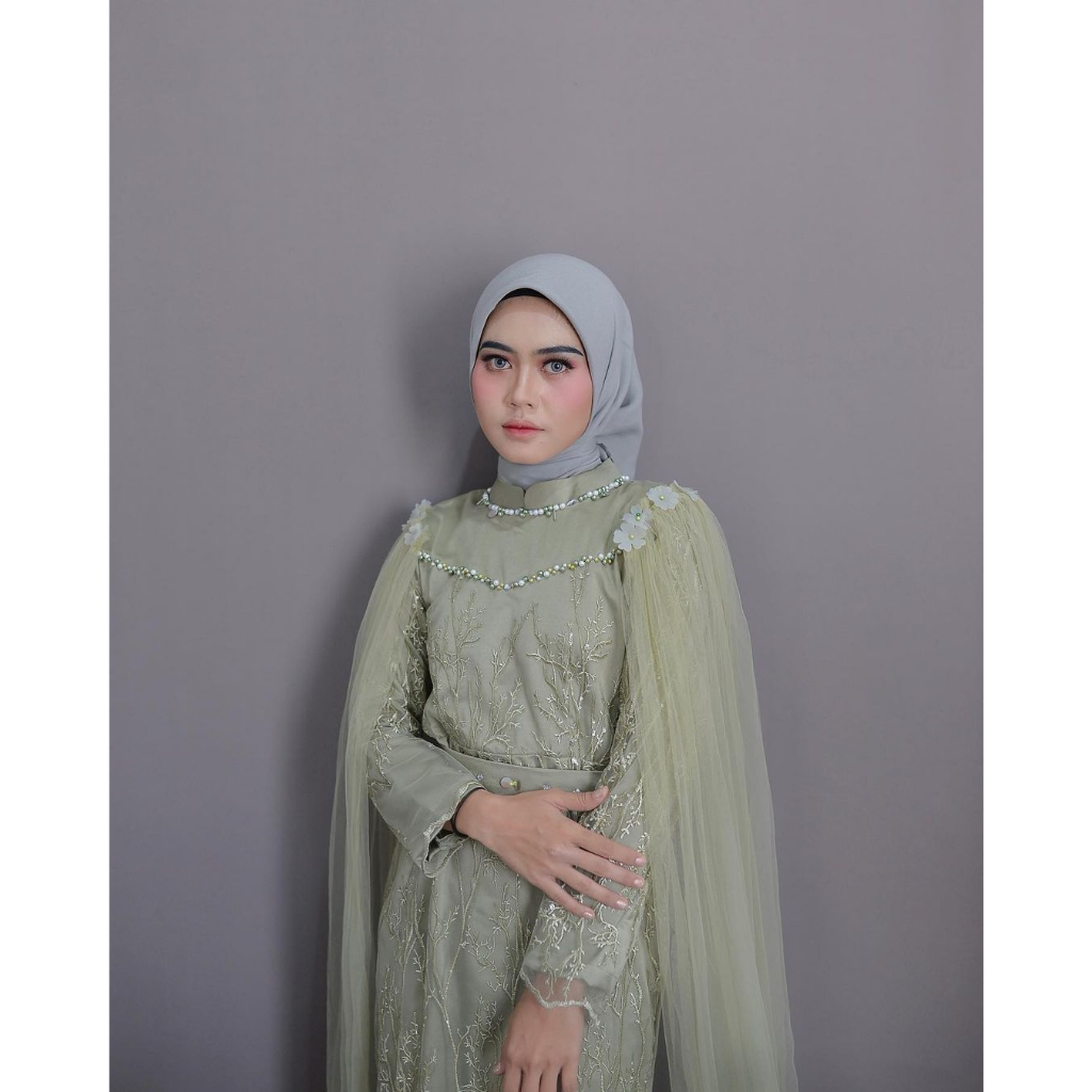 Jual MIKAYLA - TERMURAH NEW FATEEMA DRESS 7 IN 1 GAMIS BROKAT SEMI DUYUNG LAPIS SATIN PREMIUM ...