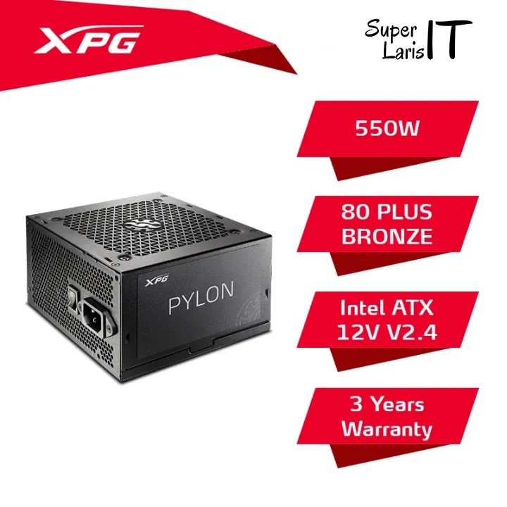 Jual XPG PYLON Power Supply/PSU 550W/550 watt 80+ Bronze | Shopee Indonesia