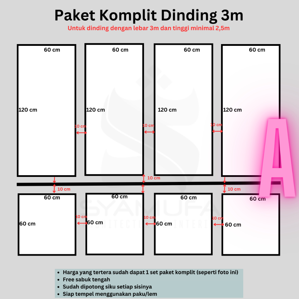 Jual Paket Komplit Premium Wall Moulding/ Waincoasting/ Molding / Lis ...
