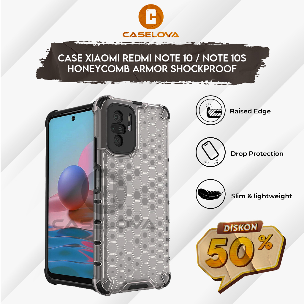 Jual Hard Case Xiaomi Redmi Note 10 / Note 10s Honeycomb Armor ...