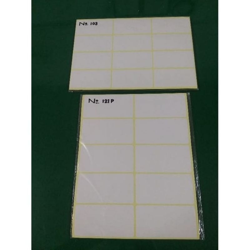 Jual LABEL NO. 103 SELF ADHESIVE LABELS / LABEL STICKER / STICKER LABEL ...
