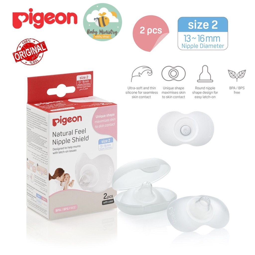 Jual Pigeon Natural Feel Nipple Shield - Size 2 (new packaging ...