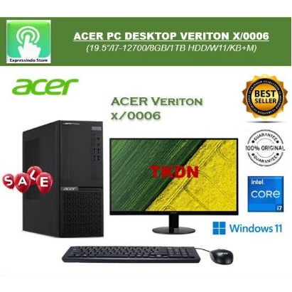 Jual ACER PC DESKTOP VERITON X/0006 (19.5”/I7-12700/8GB/1TB HDD/W11/KB+M) | Shopee Indonesia