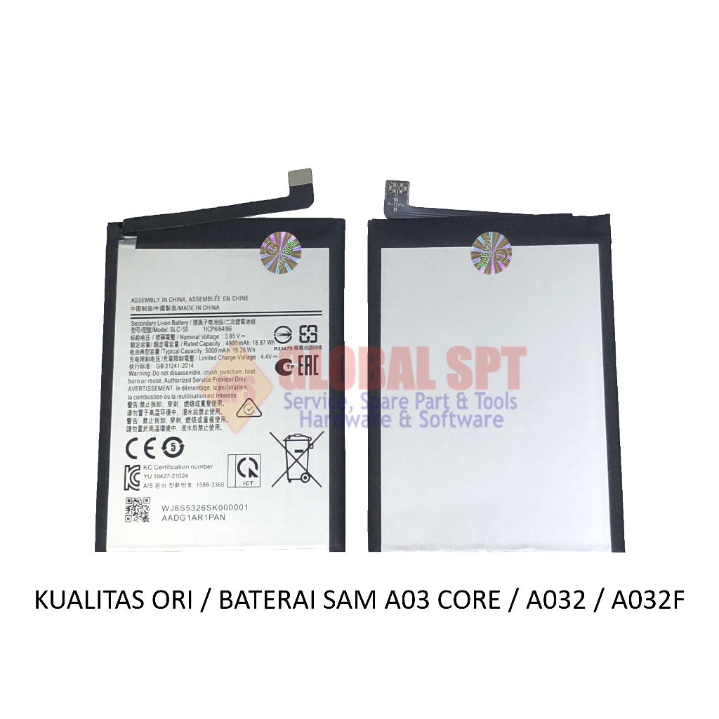Jual KUALITAS ORI / BATERAI SAMSUNG A03 CORE / BATRE A032 / BATERE ...