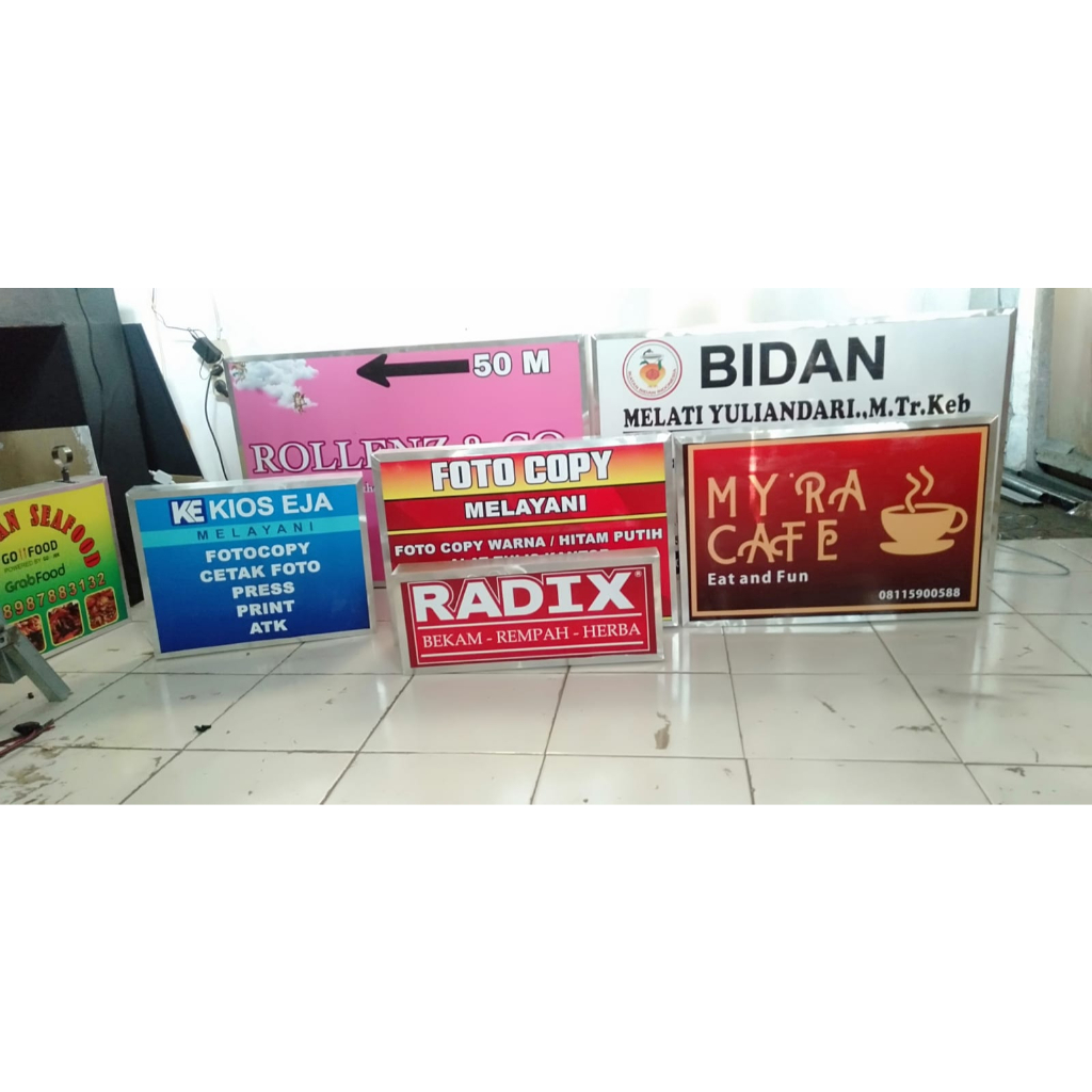 Jual Neon Box Akrilik 2 Muka Ukuran 100 x 150 Cm Best Seller | Shopee ...