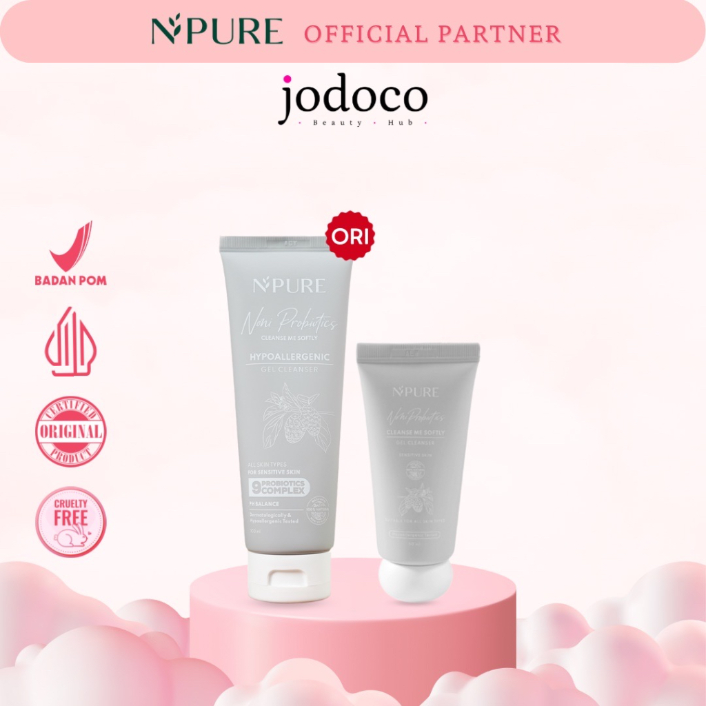 Jual NPure Face Wash Facial Wash Noni Probiotics Cleanse Me Softly Gel Cleanser Sabun Wajah ...
