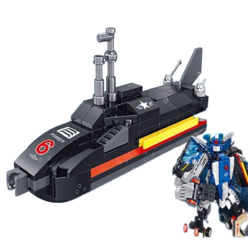 Jual Mainan Anak Lego Transformer Kapal Robot Blok Balok Tumpuk ...