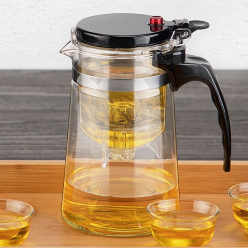 Jual NSD TEA INFUSER POT 750ML PUSH BUTTON | TEKO TEH SARINGAN KACA ...
