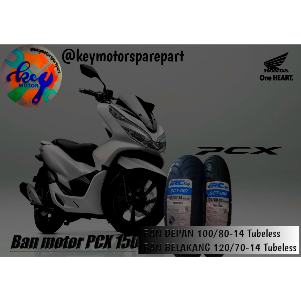 Jual Ban Luar IRC SEPASANG KHUSUS MOTOR PCX 150 - Ban Depan 100/80-14 ...