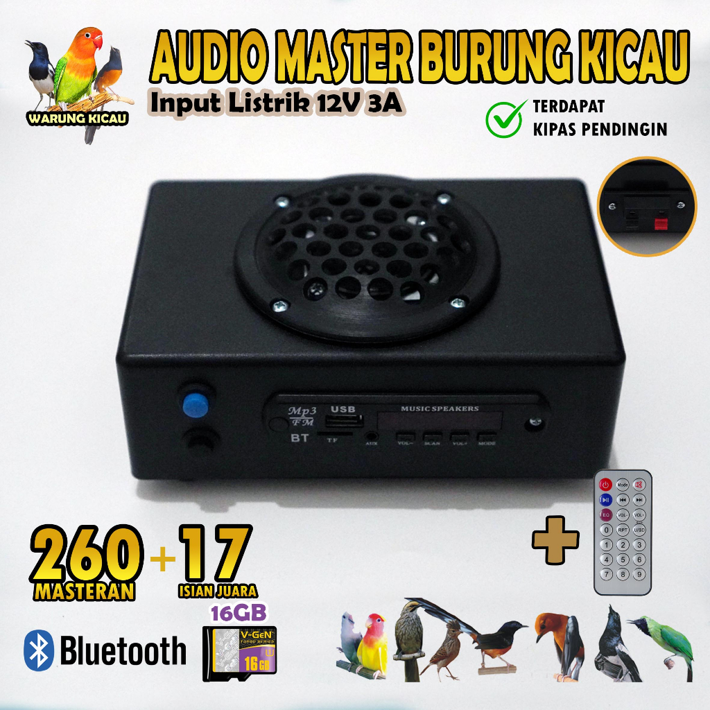Jual Masteran Burung Kicau Terbaik Kuat Digital Audio Burung Kicau ...