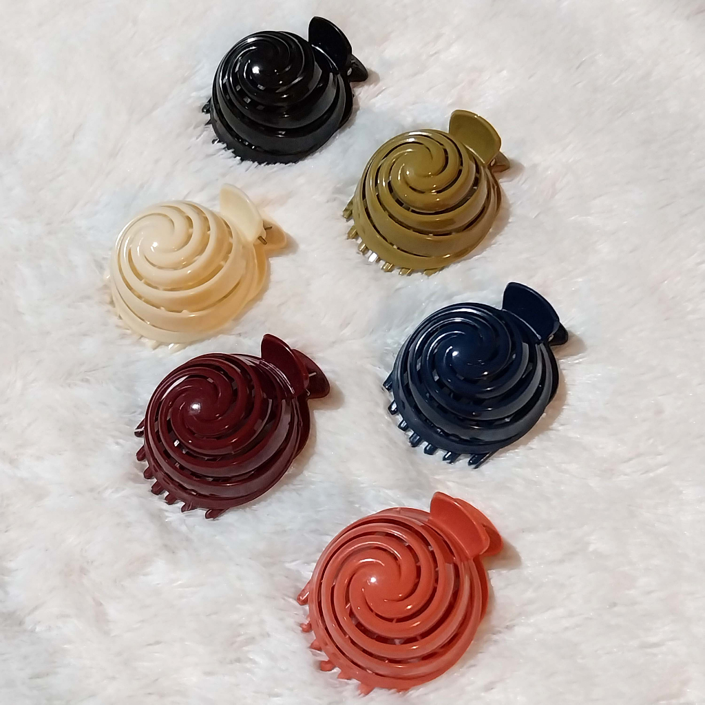 Jual JEPIT RAMBUT MODEL KEONG 7.5 CM BESAR JEPIT SANGGUL JEPITAN BULAT ...