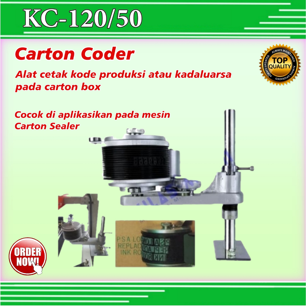 Jual Mesin carton coder KC-120/50 carton coder untuk cetak tanggal dus ...