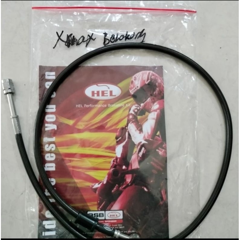 Jual Selang Rem Hel karbon Xmax dari sambungan ABS ke kaliper belakang ...