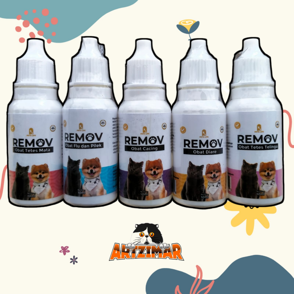 Jual REMOV Obat Tetes Untuk Kucing Sakit 10ml - Obat Flu,Mata,Diare ...
