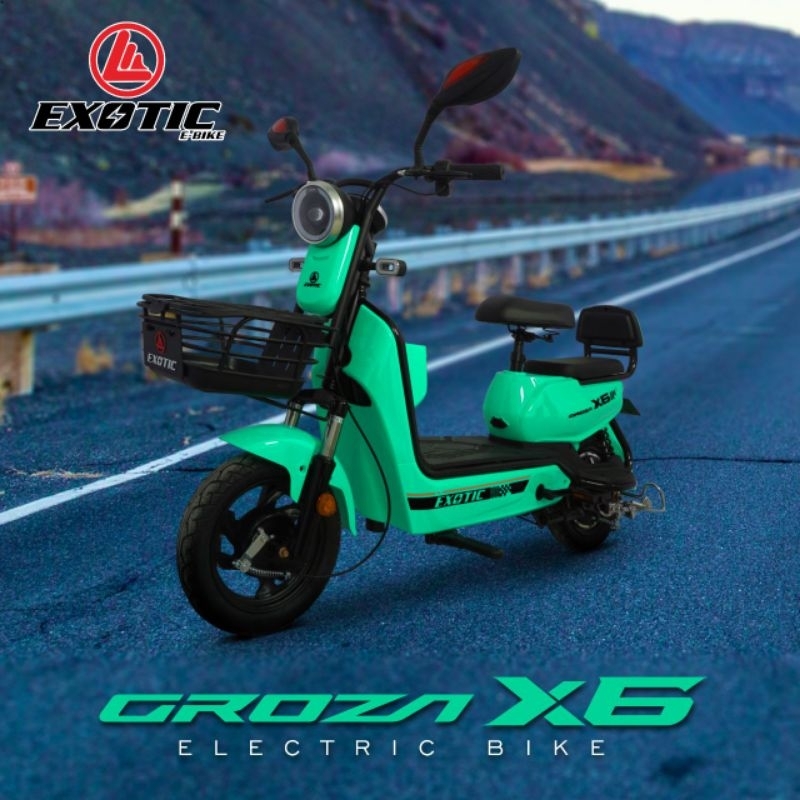 Jual Sepeda Listrik/Elextric Bike EXOTIC GROZA X6 48V 12AH 500 WATT ...