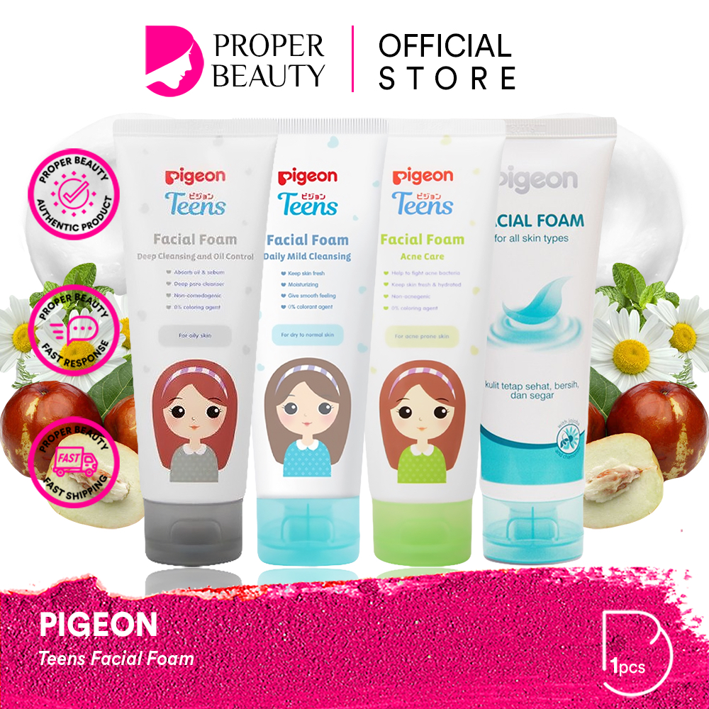 Jual PIGEON Teens Facial Foam Indonesia / Pembersih Wajah / Face Wash ...