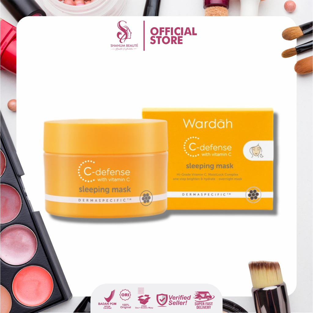 Jual Wardah C-Defense Sleeping Mask - 30 gr | Shopee Indonesia