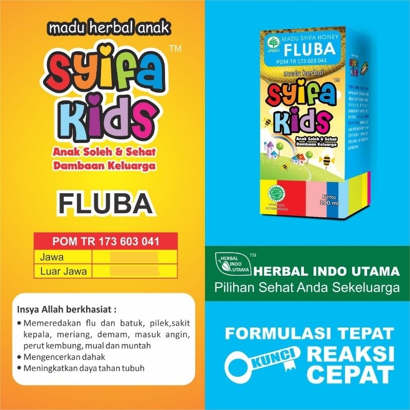 Jual Madu Anak Fluba Syifa Kids Untuk Mengobati Batuk Dan Pilek Anak ...