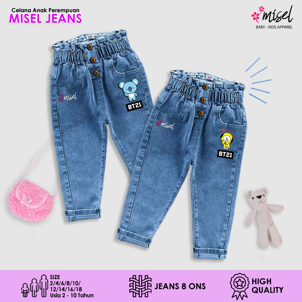 Jual MISEL JEANS BT21 | Shopee Indonesia