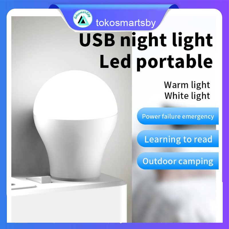 Jual Lampu LED Mini USB Model Bohlam Portable / Lampu Tidur Penerangan ...